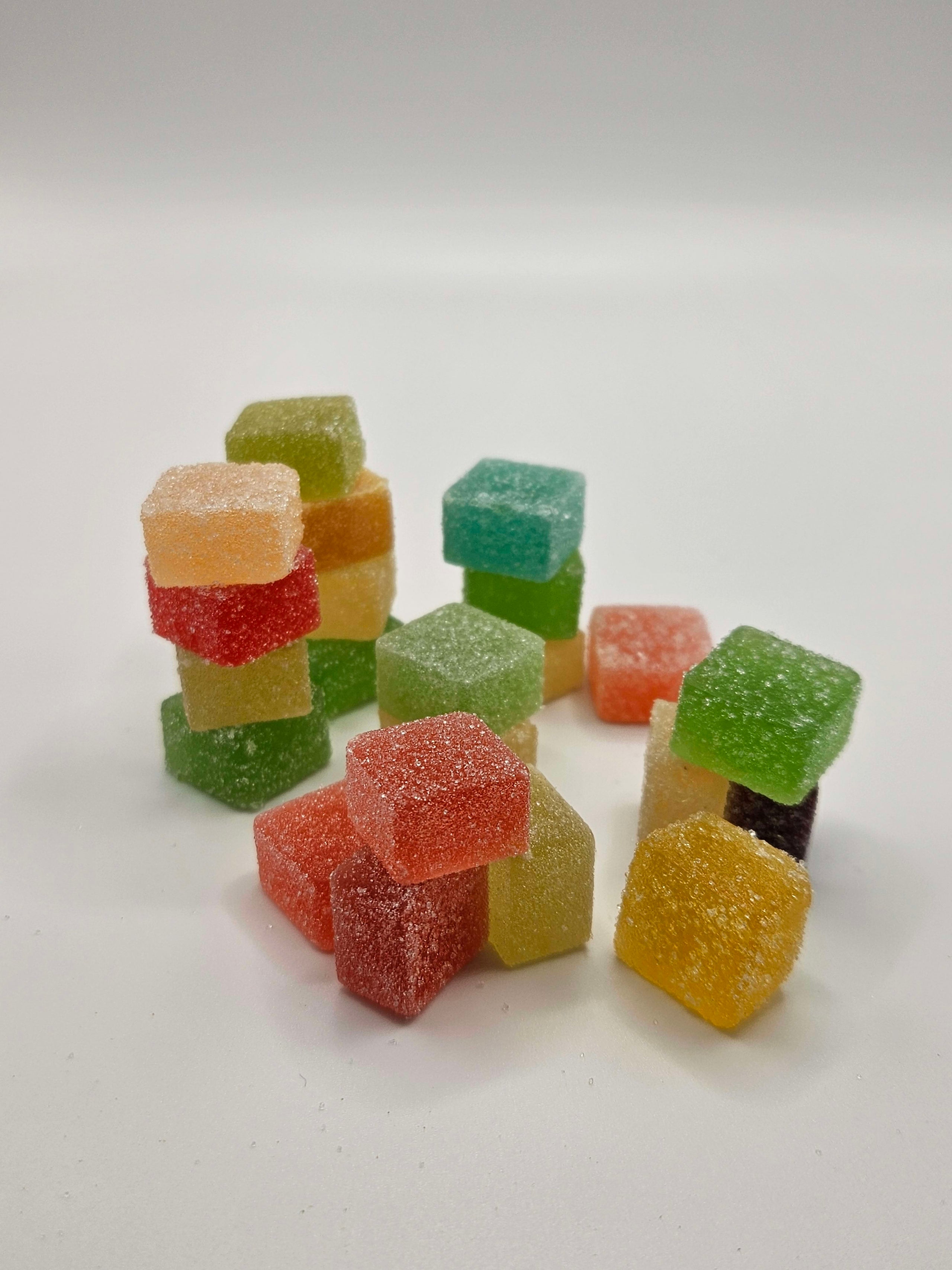 Full Vegan pectin gummies assorted 50mg Delta-8 THC 5ct | D-Lux.